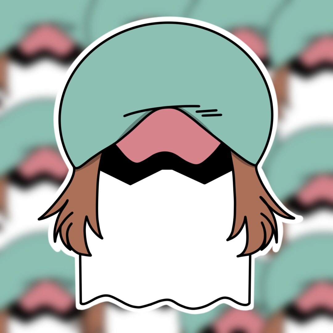 Cute Anime Inspired Ghost Sticker, Crewmate Pirate, Anime, Ghost ...