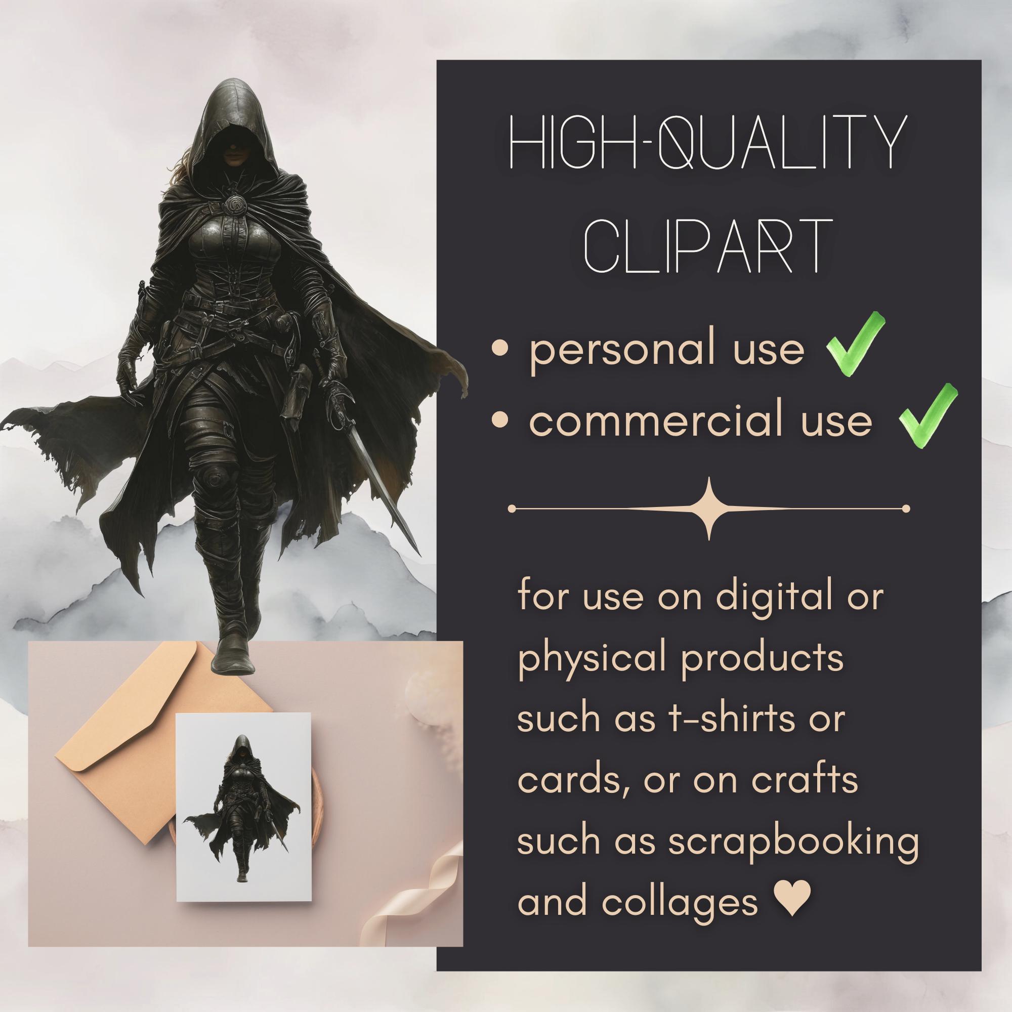 Female Rogue Clipart Commercial Use, Thief Character Concept Design ...