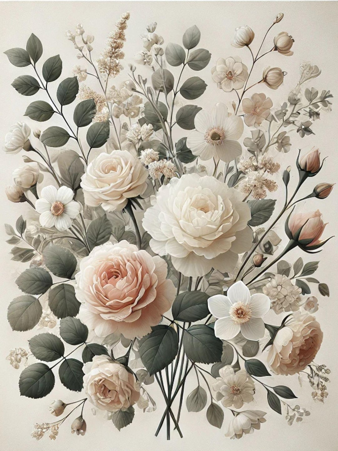 Printable Flower Wall Art - Etsy