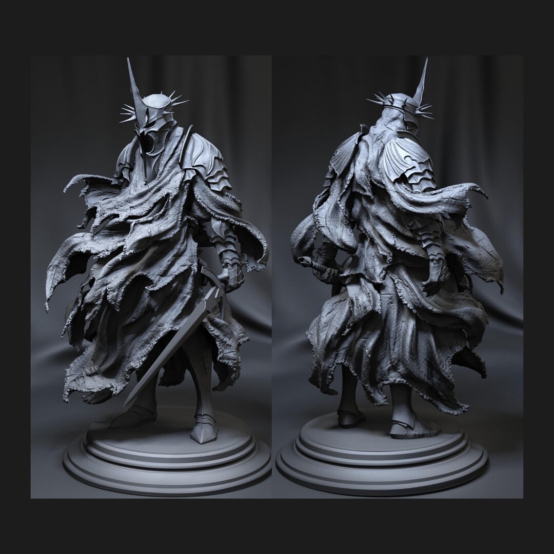 Witch King Warrior 12K Resin 3D Printed Statue Unpainted/painted ...