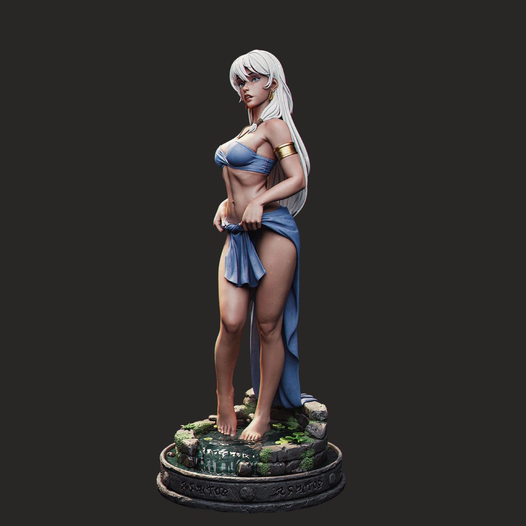 Kida 12K Quality Sexy Female Figure - 3D Printed Customizable Figure - Femme Fatale Fantasy High ...