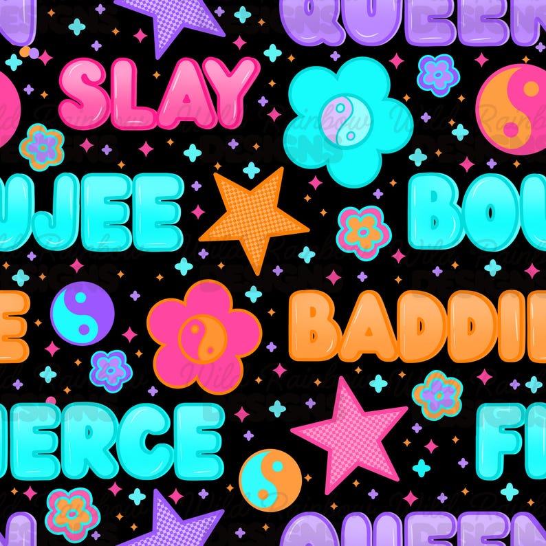 Boujee Affirmations Seamless - Etsy