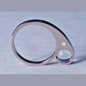 Titanium Design Ring, Engagement Ring - Titanium Ring With Rock-crystal ...