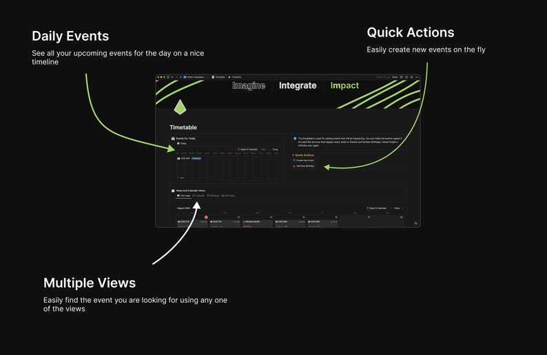 Ultimate Timetable Planner Template for Notion Organize Your Week With ...