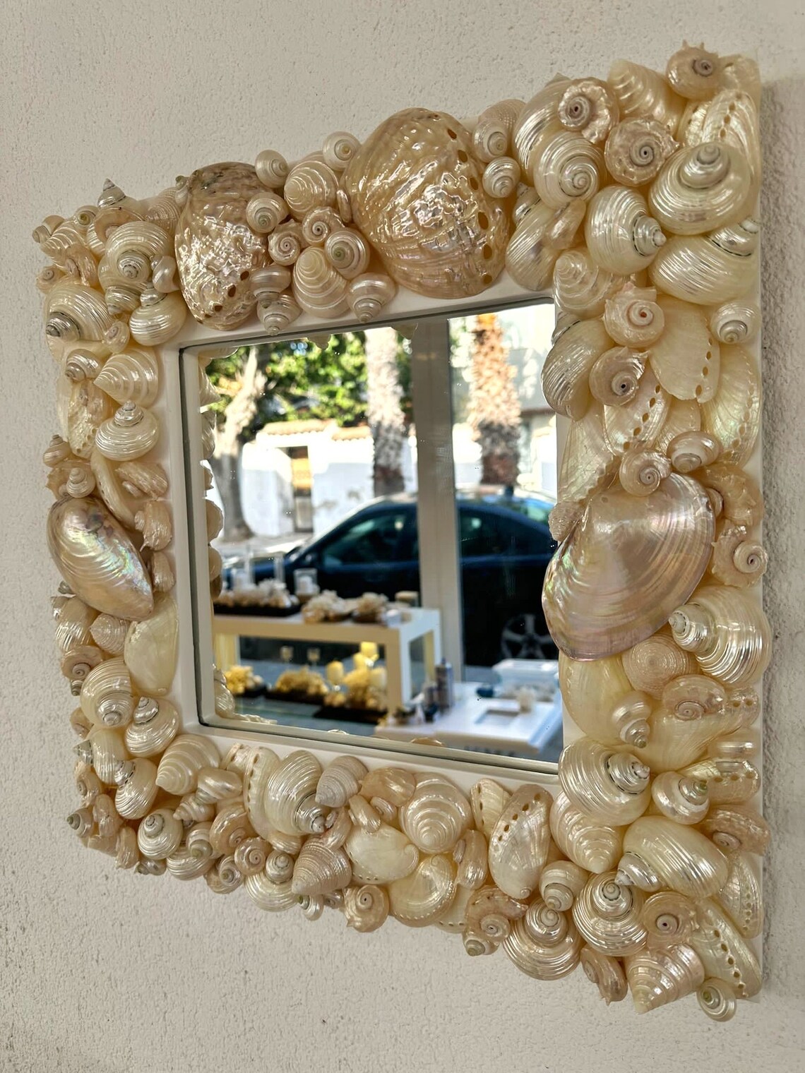 Seashell Wall Mirror - Etsy