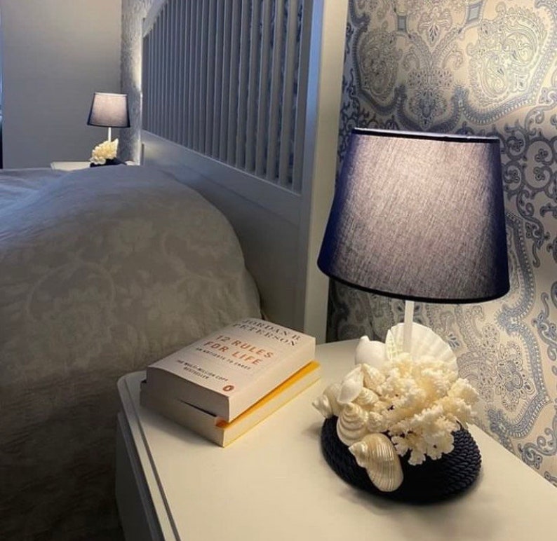 Handcrafted Seashell Lamp - Etsy