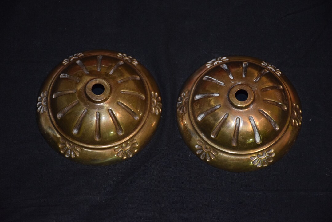 2 Antique French Copper Bobeche for Chandelier or Sconces - Etsy