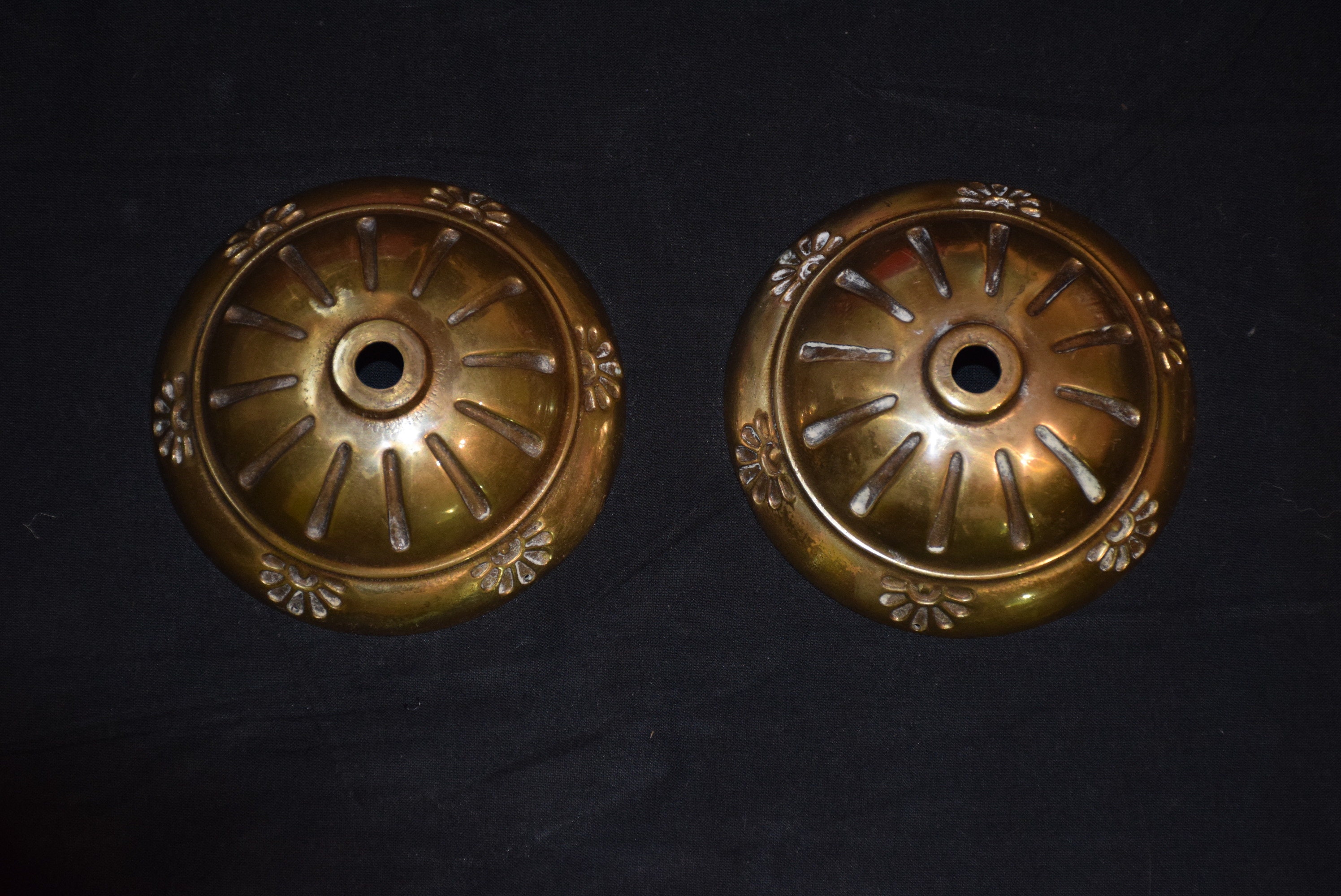 2 Antique French Copper Bobeche for Chandelier or Sconces - Etsy
