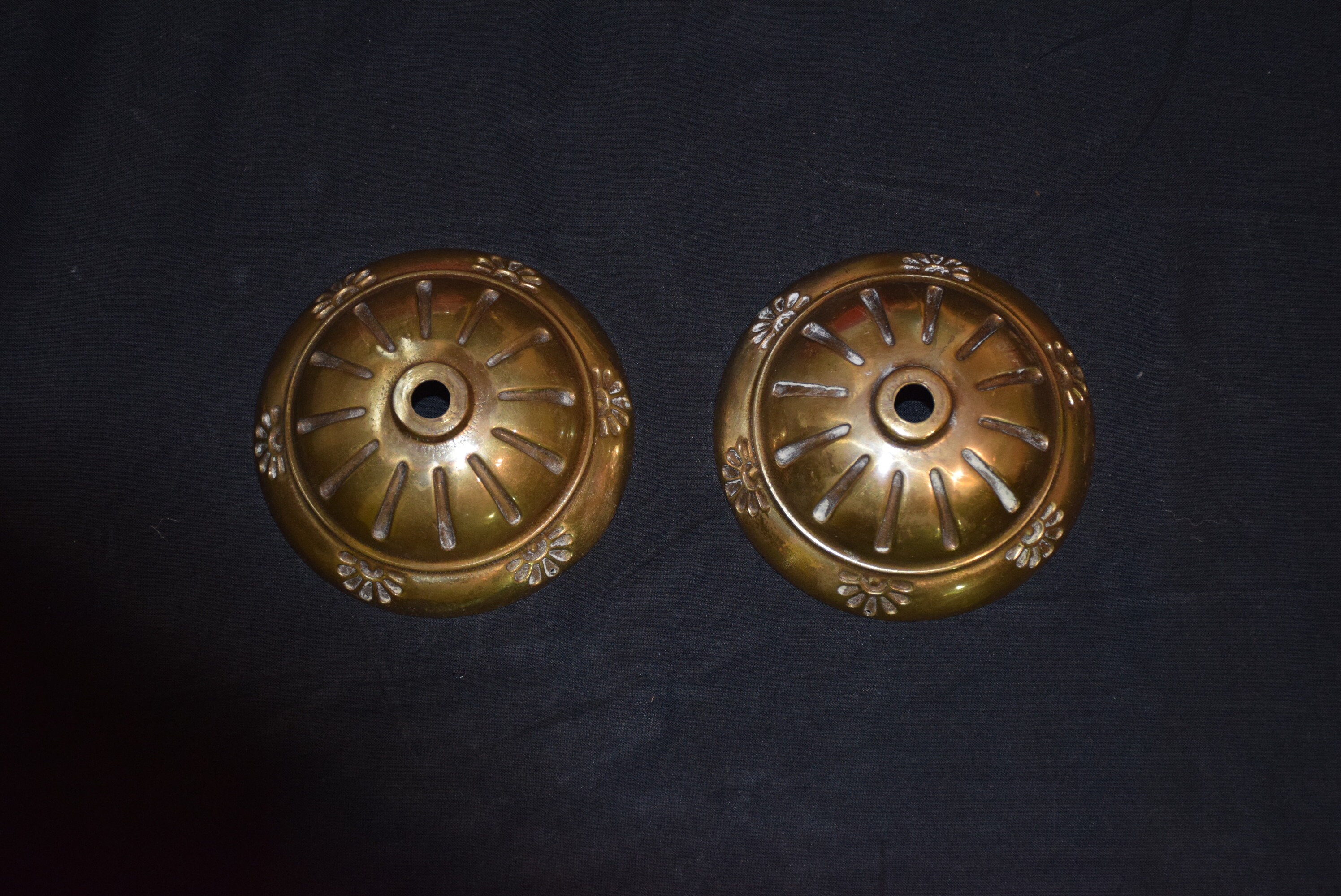 2 Antique French Copper Bobeche for Chandelier or Sconces - Etsy