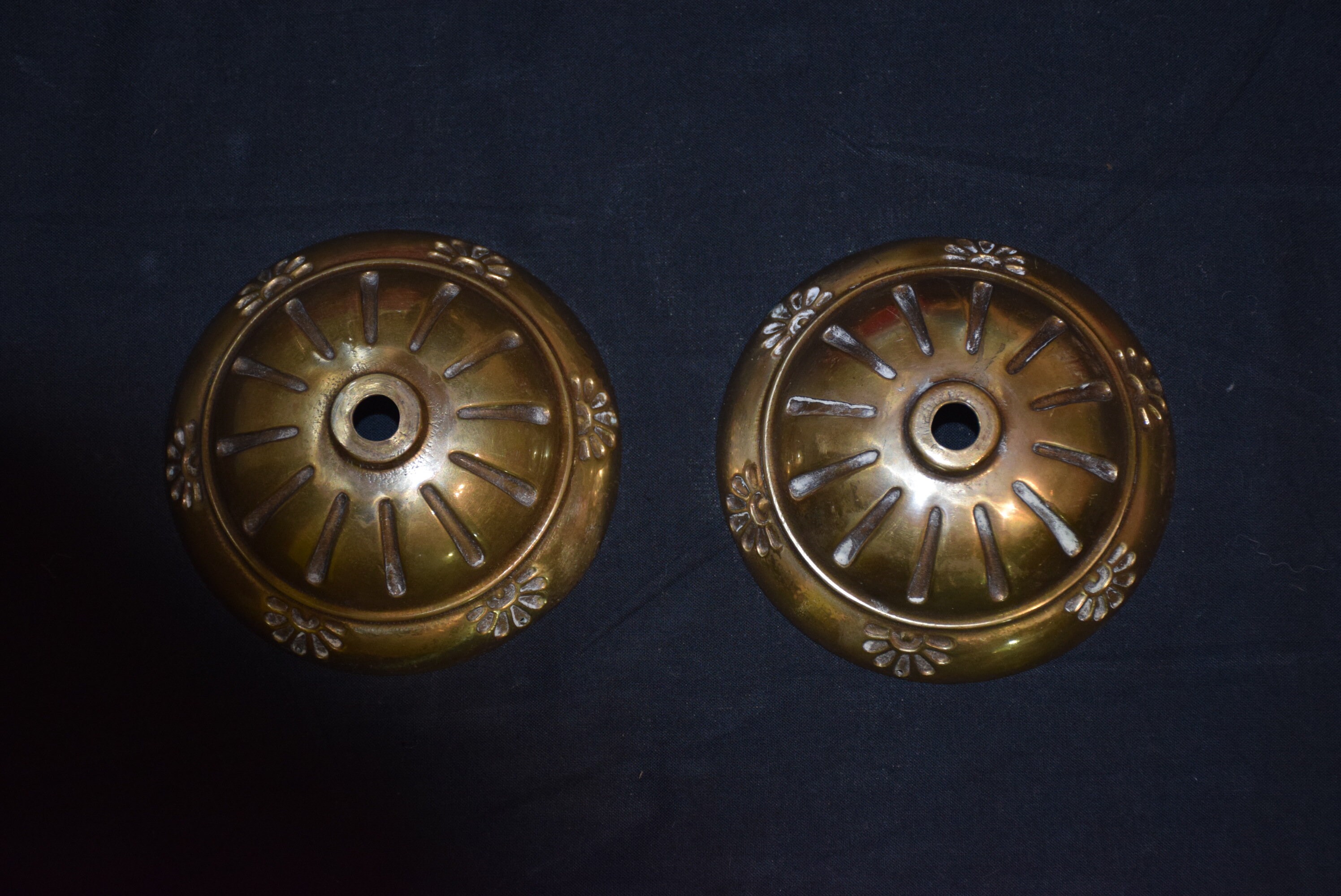 2 Antique French Copper Bobeche for Chandelier or Sconces - Etsy