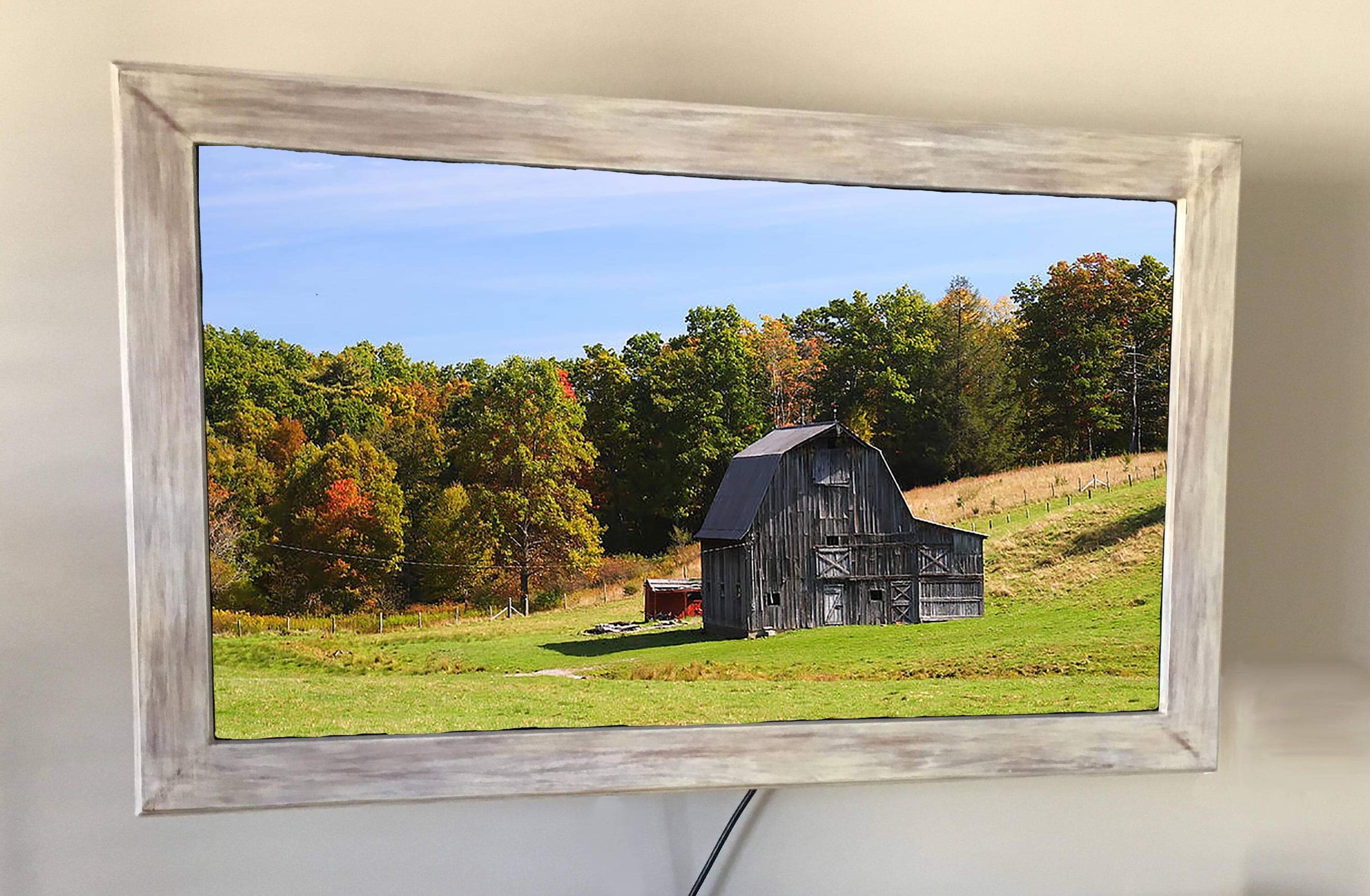 45" TV Frame Custom Flat Screen Frame. Wood Television Frames. Made to ...