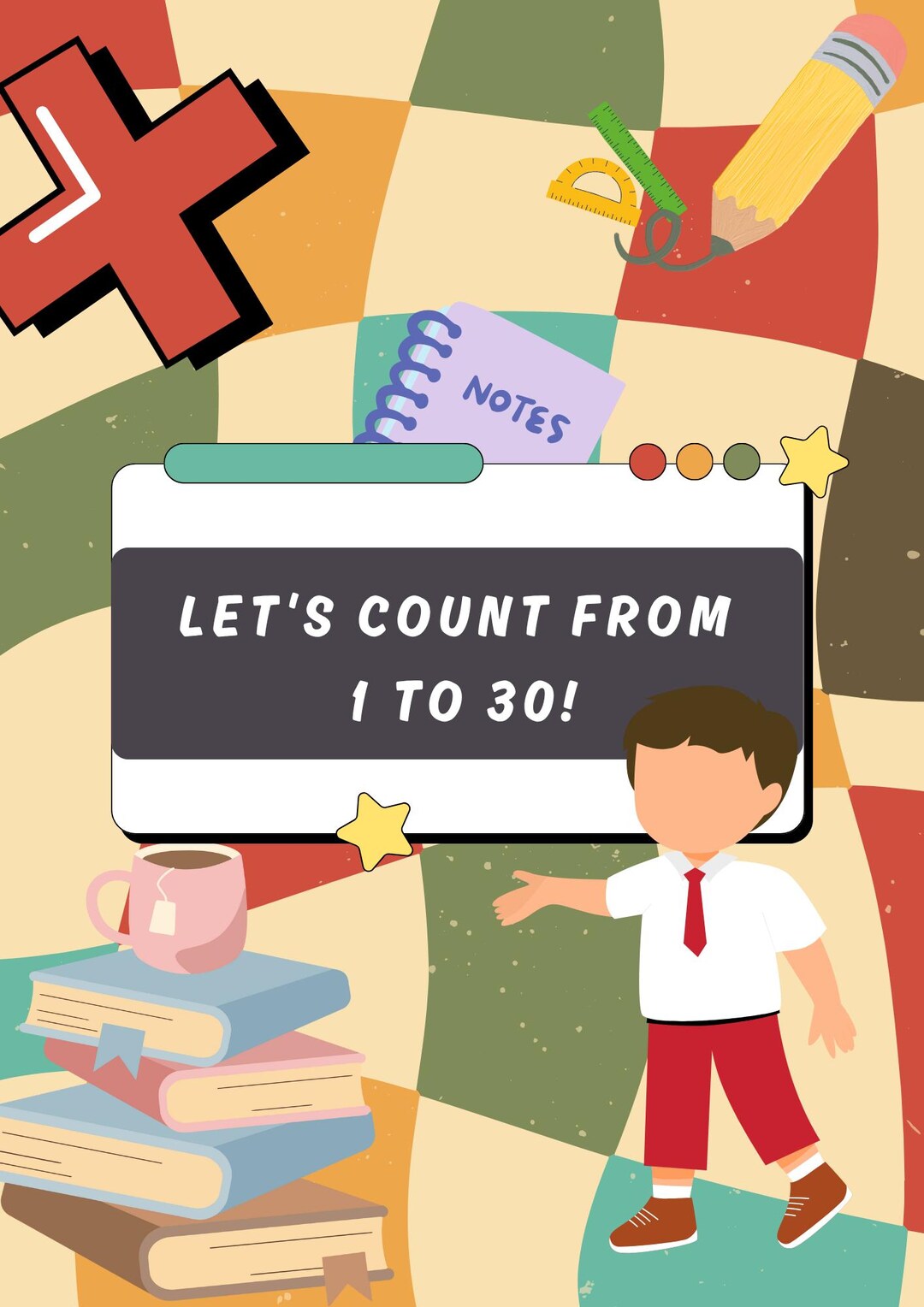 Counting Numbers Flashcards 1-30 – Preschool Learning Printable (PDF ...