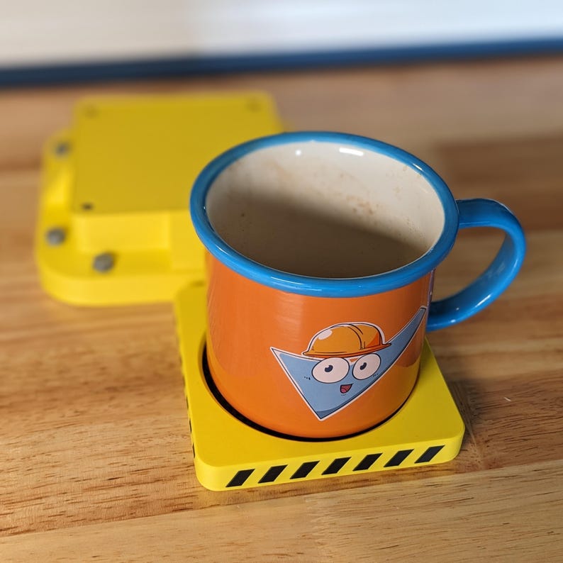 Satisfactory-inspired 15 Oz Coffee Mug Display With Magnetically ...