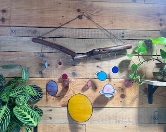 Solar System Stained Glass Panel - Etsy