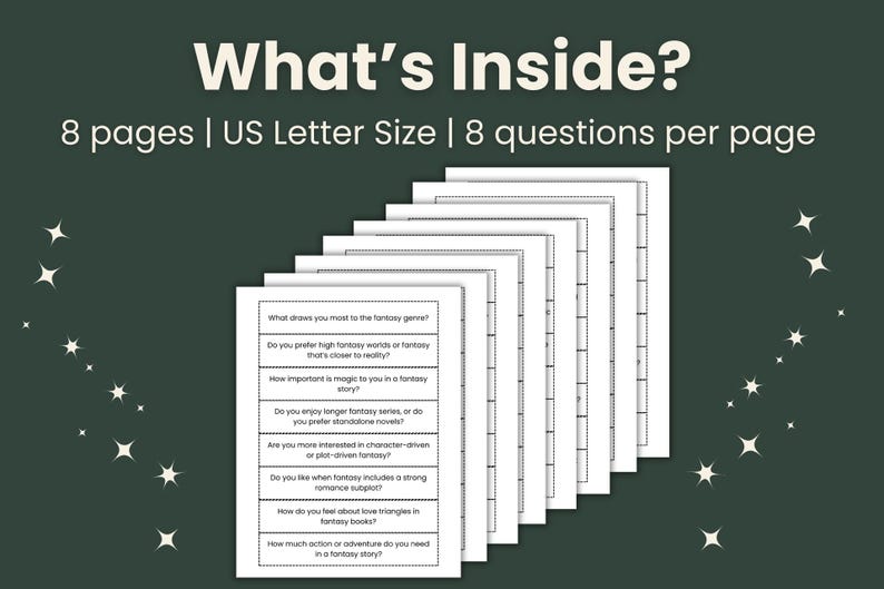 Printable Fantasy-themed Bookish Discussion Questions for Book Clubs ...