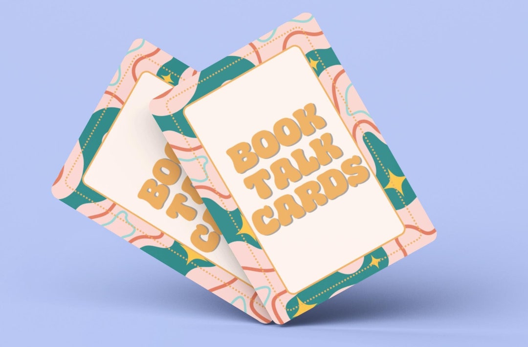 Book Talk Cards: Discussion Cards for Book Lovers | Card Deck | Bookish ...