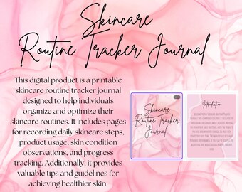 Skincare Product Log | Skincare Product Tracker | Beauty Planner ...