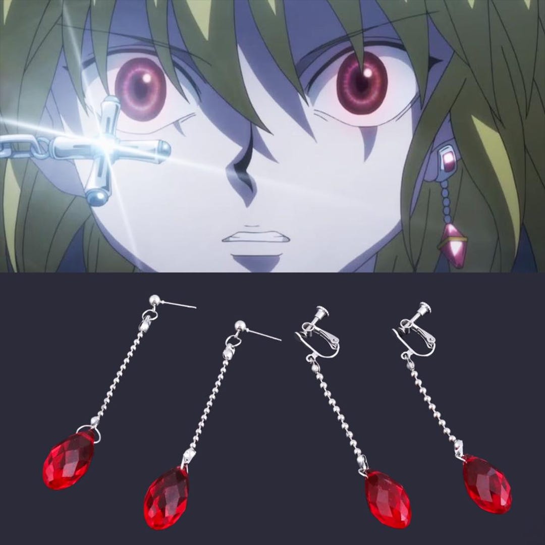 Anime Hxh Kurapika Earrings, Anime Jewelry, Hunter Hunter Cosplay ...