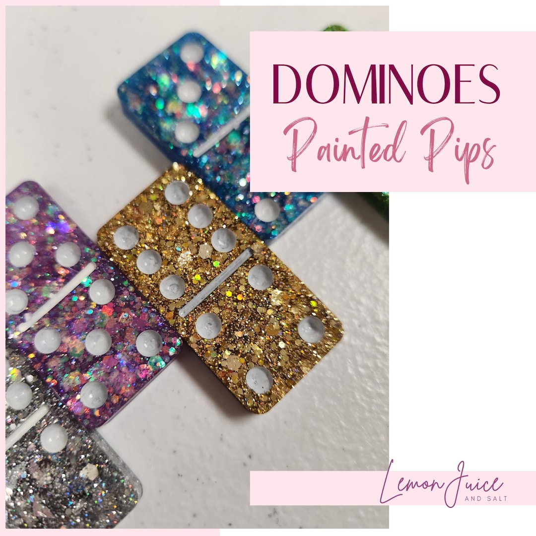 Custom Resin Domino Set – Personalized Handmade Dominoes, Unique Gift ...