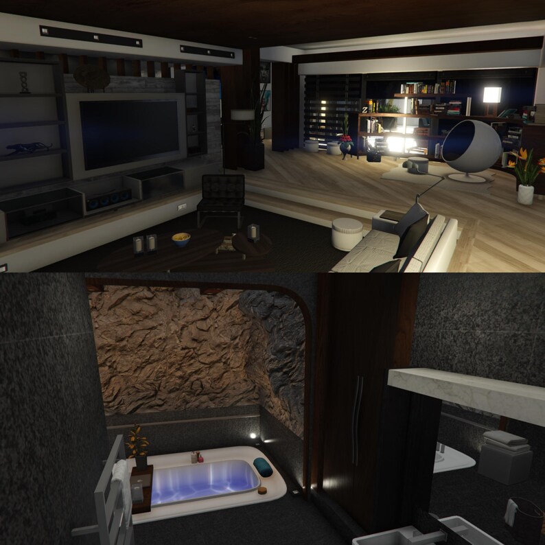 Fivem Rooftop Lounge MLO: Urban Skyline Hangout - Esx/qbcore Ready ...