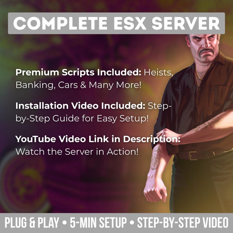 Fivem Full Complete ESX Server - 2025 Release - Plug & Play - High ...