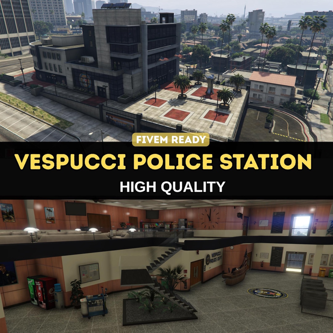Fivem MLO Pack - Vespucci Police Station - High Quality - Fivem Ready ...