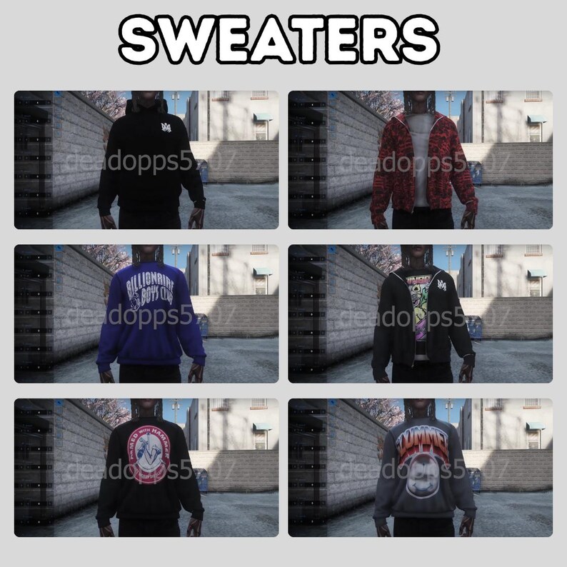 Fivem Tos Clothing Male Packunbranded, Lore-friendly, Fully Customizable - Fivem Ready ...