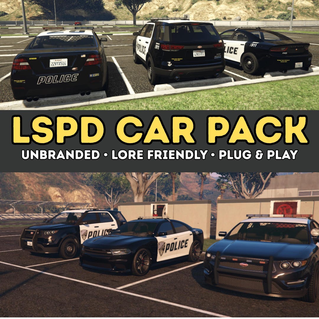Fivem LSPD Police Car Pack – Ultimate Unbranded Law Enforcement Vehicles | Lore Friendly ...