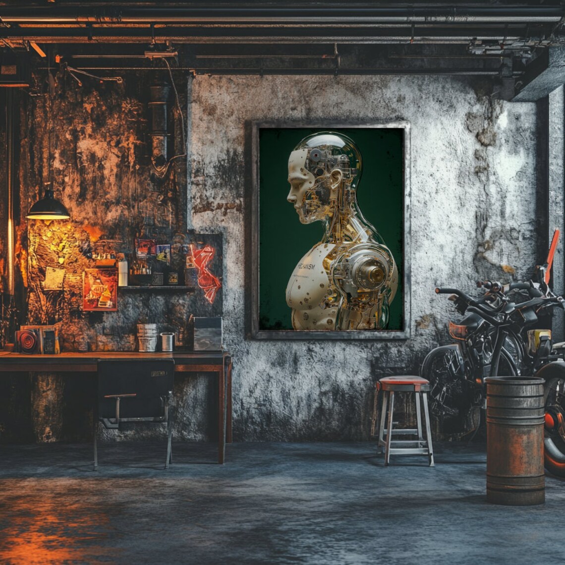 It is a MECHANISM | Future of Humanity, Dark Art | Digital File Ready ...