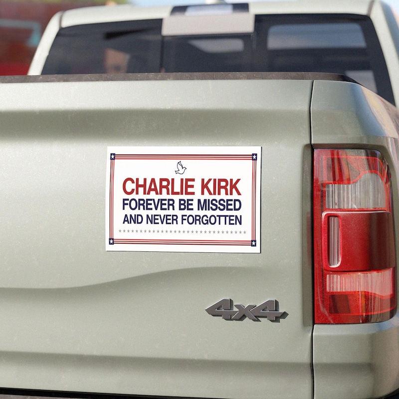 Charlie Kirk Car Decal - Etsy