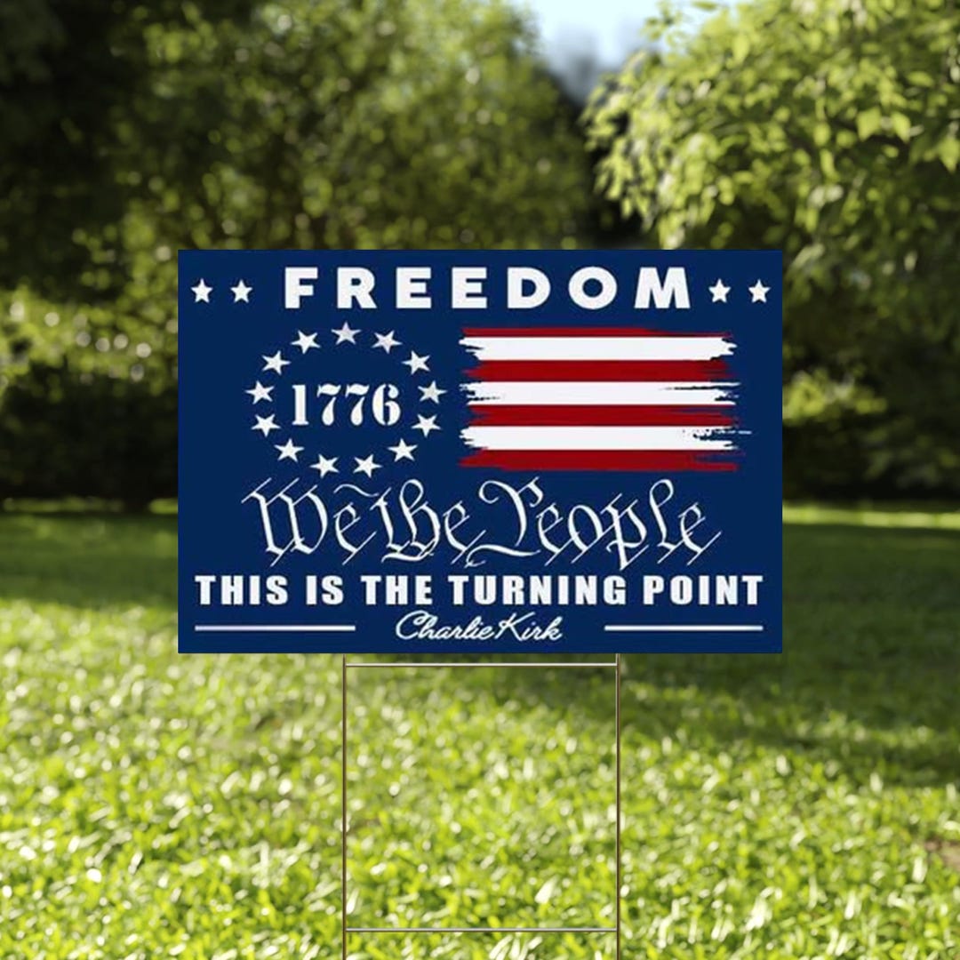 Turning Point USA Charlie Kirk Sign, Charlie Kirk Sign Justice for ...