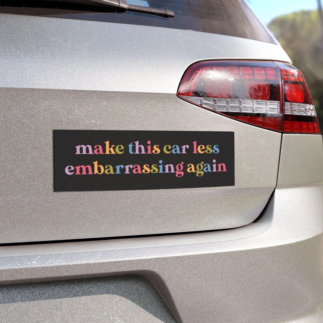 Make This Car Less Embarrassing Car Magnet, Tesla Owner Protest Humor ...