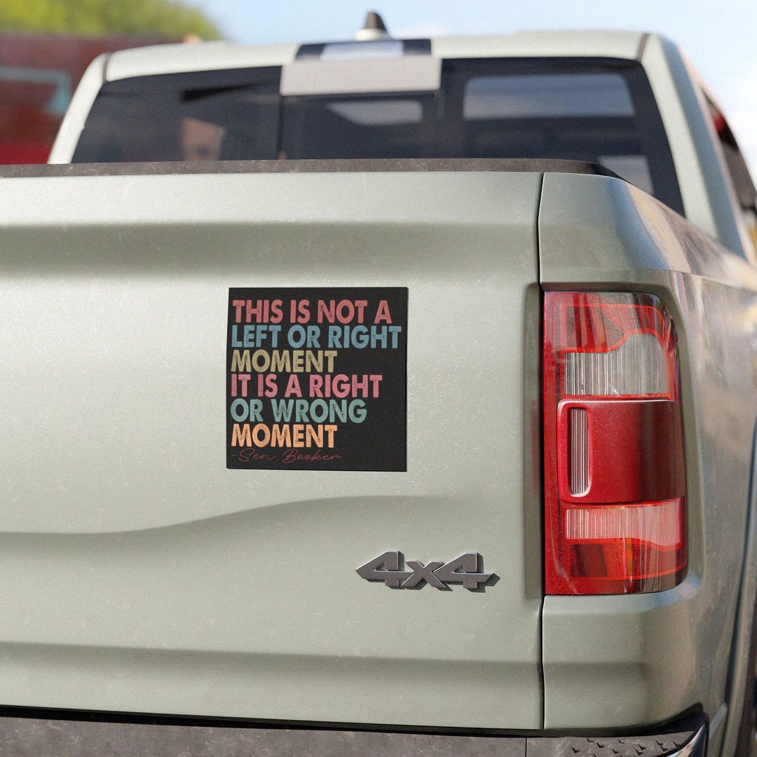 It's Not Left or Right It's Right or Wrong Bumper Sticker,anti Trump ...