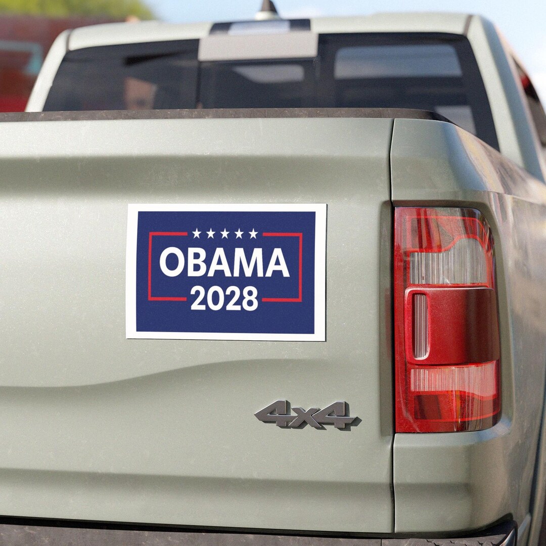 OBAMA 2028 Car Magnet or Bumper Sticker, Anti Trump Sticker, Democrat ...