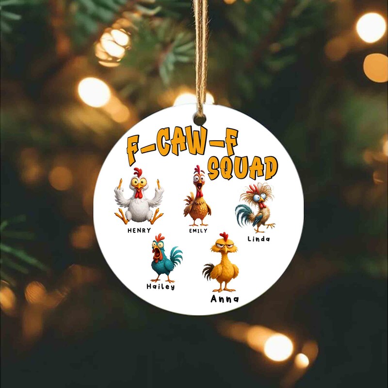 F Caw F Squad Ornament - Etsy