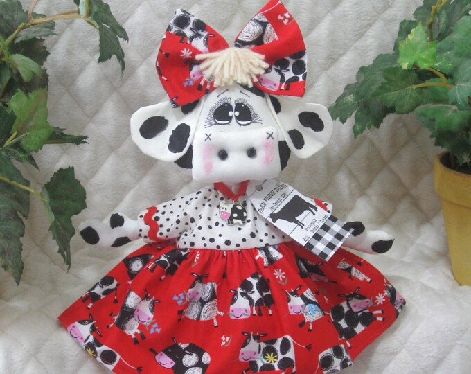 The "darling Dollies Collection"! Primitive Raggedy "betsy" ~ Cow Doll ...