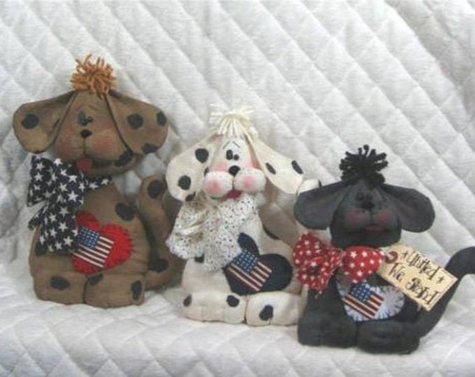 Primitive E-pattern americana Puppiesdigital - Etsy