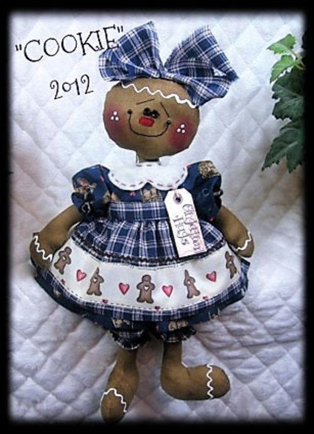 Primitive Sewing E-pattern #288~COOKIE, 14" Gingerbread Girl~digital ...