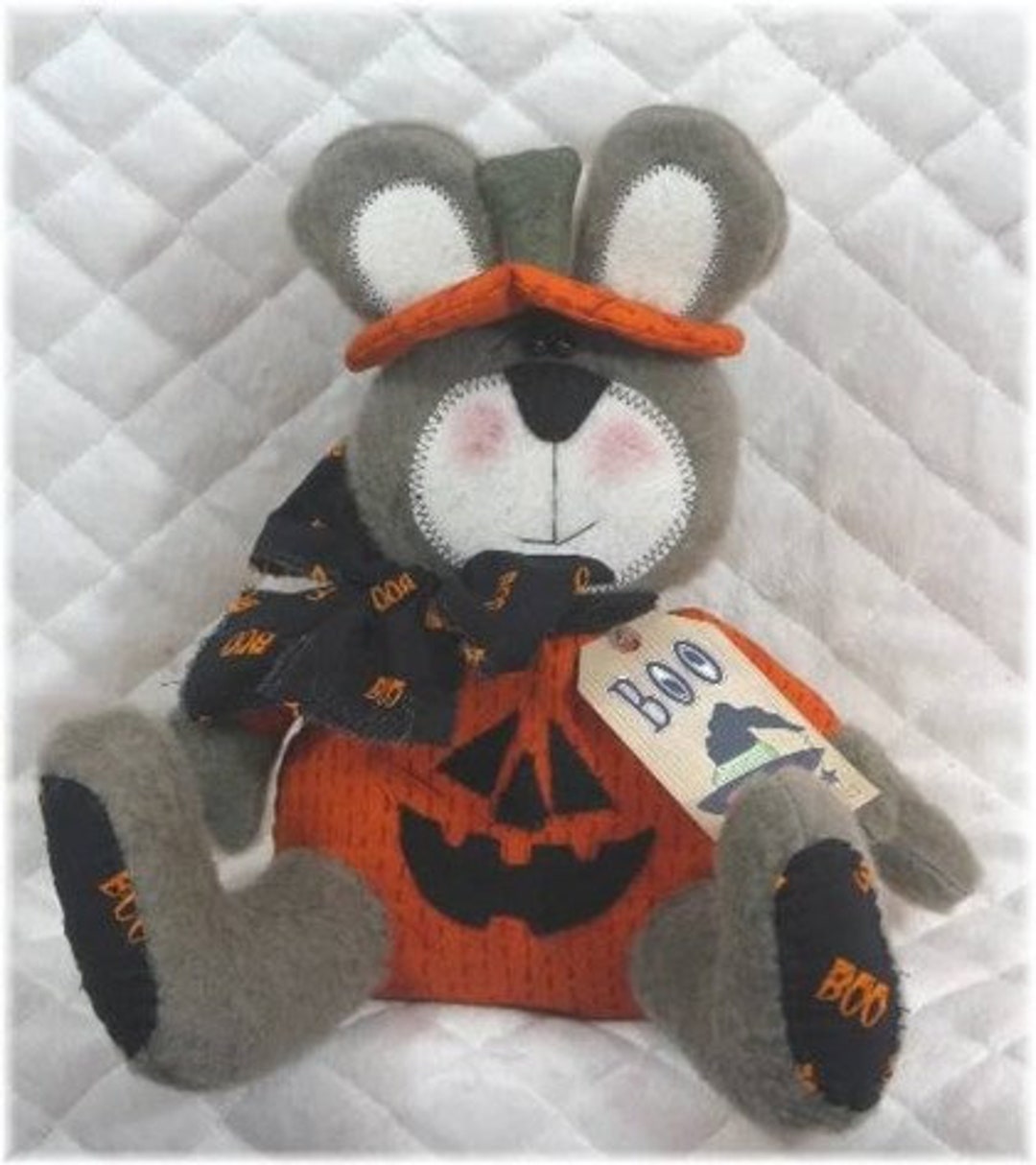 Primitive Digital Sewing E-pattern #128~"boo Bear~ Printable Sitting ...