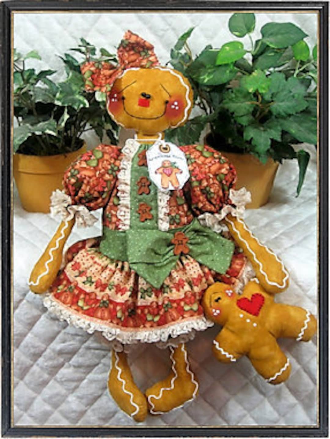 Primitive E-pattern "ginger & Baby"~two Styles!~ Gingerbread Doll ...