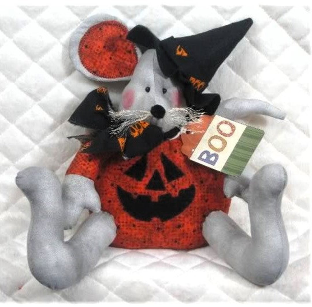 Primitive Digital Sewing MAILED Pattern #153 ~"boo the Mouse"~ Sitting ...