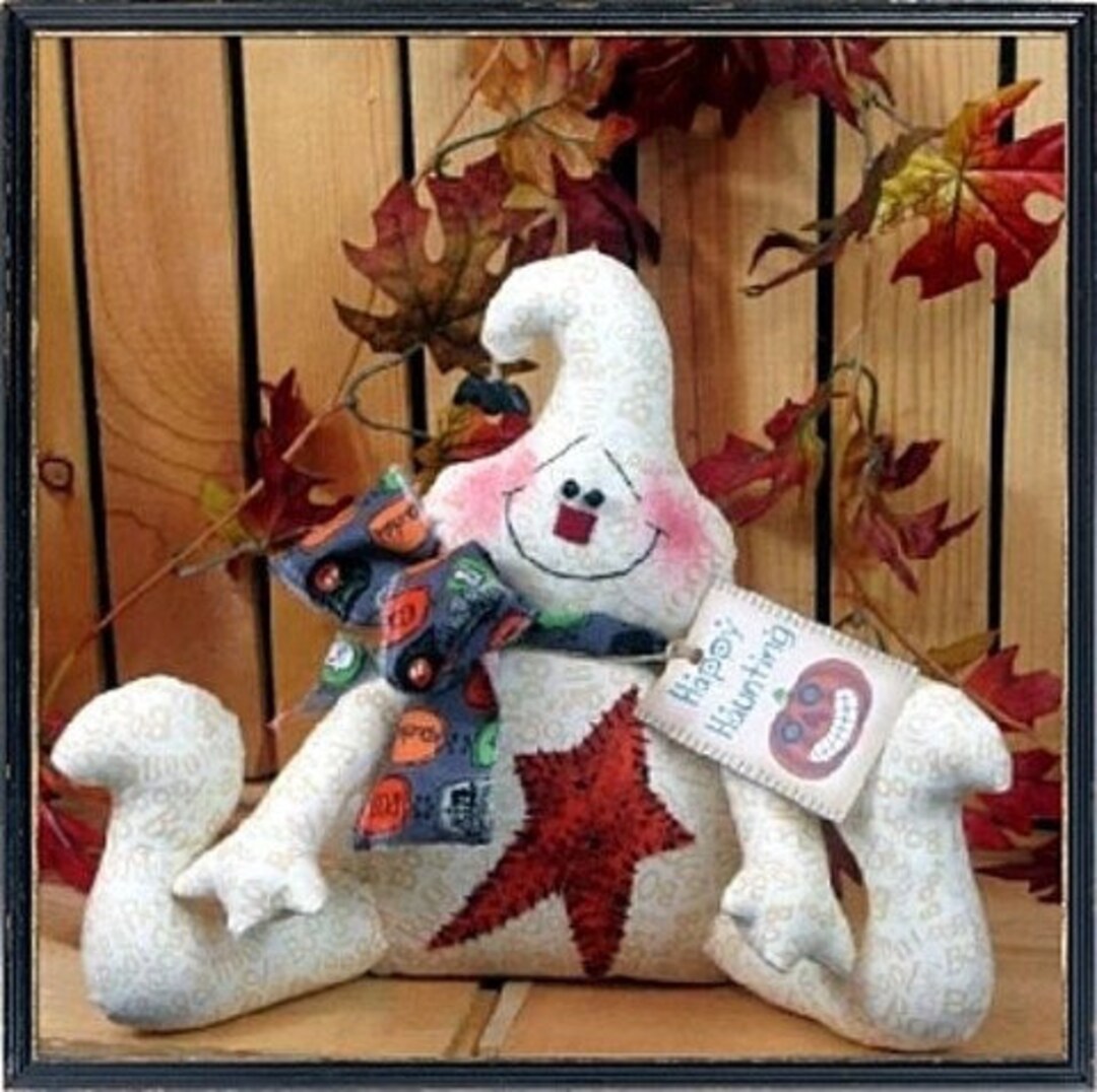 Primitive Digital Sewing Pattern #118~"lil Boo"~ E-pattern, Sitting Ghost Shelf Sitter~ - Etsy