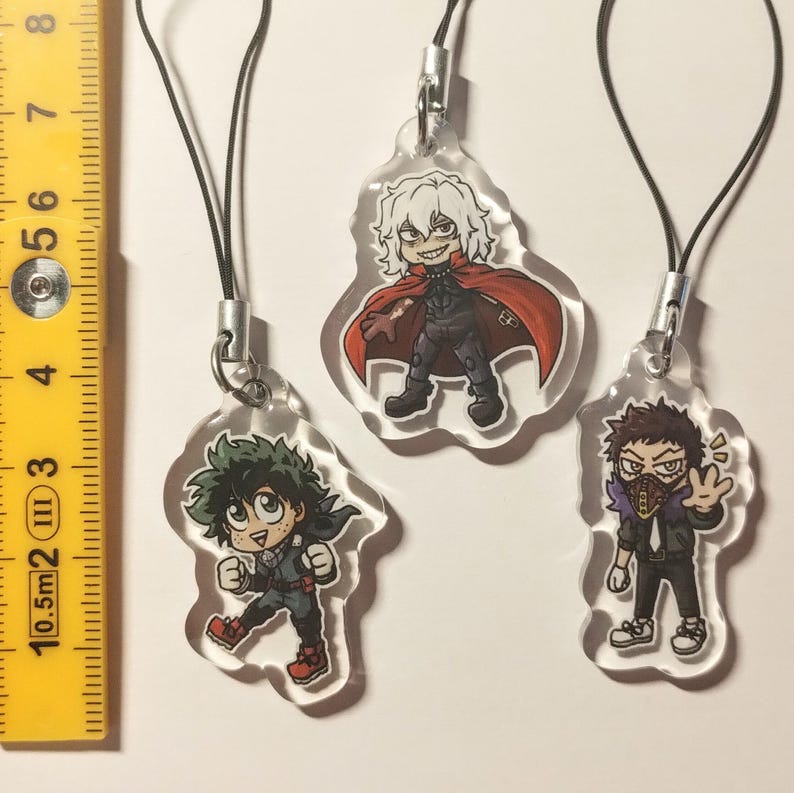 MHA Phone Charms! (deku, Shigaraki & Overhaul) - Front Side Epoxy ...