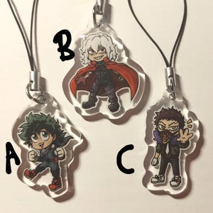 MHA Phone Charms! (deku, Shigaraki & Overhaul) - Front Side Epoxy ...