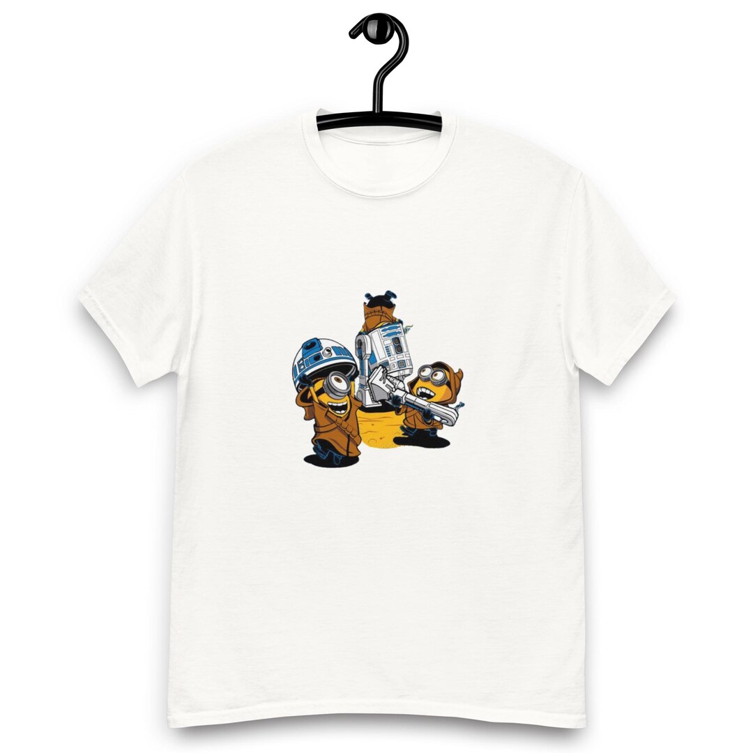 Minions and R2-D2 Star Wars Parody T-shirt Fun Minions as Jawas ...