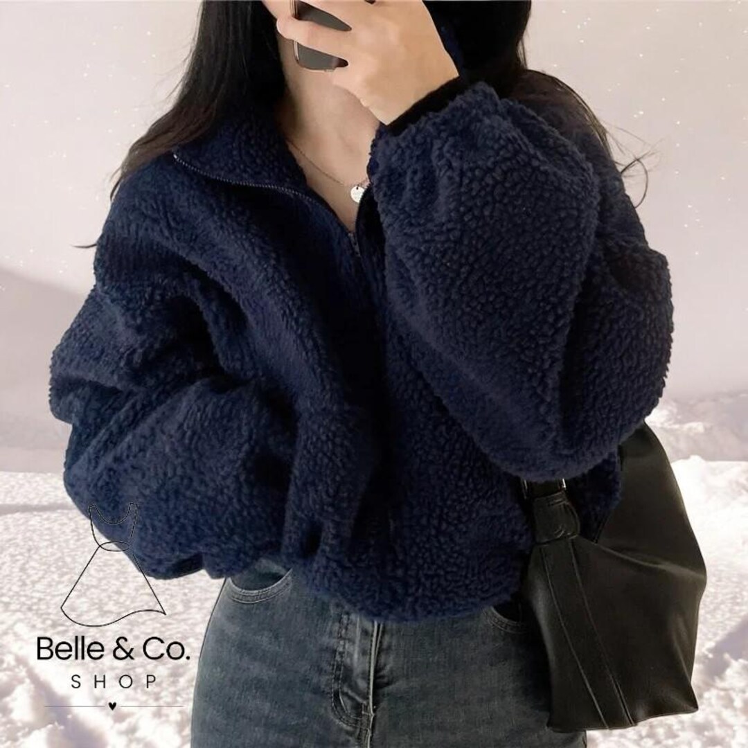Autumn Winter Wooly Fleece Jacket, Women's Zipper, Wooly Pullover ...