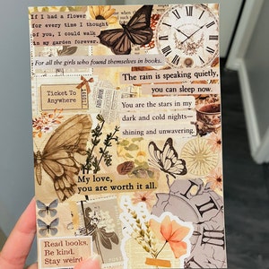 Kindle Insert for Clear Case, Vintage Book Theme, Kindle Skin, Bookish ...