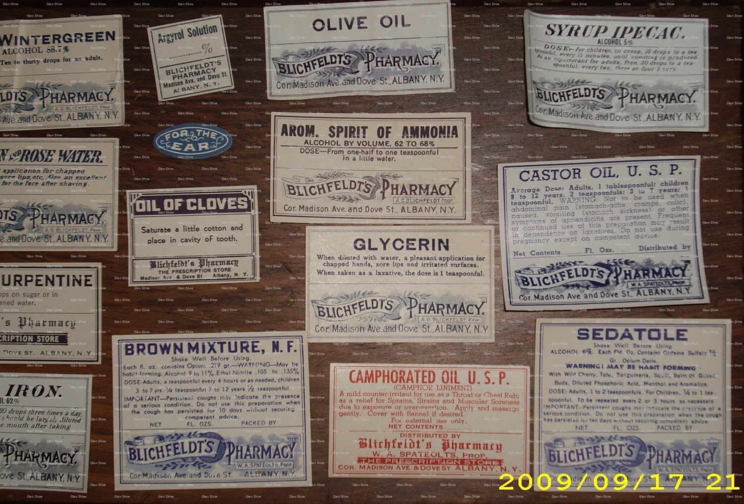 REAL Vintage Bottle Labels for Scrapbooking and Designs - Etsy