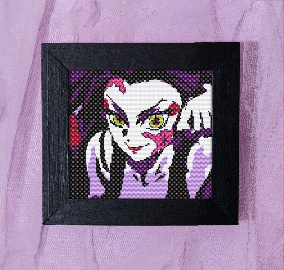Anime/manga Cross Stitch Pattern, Daki, Demon Slayer, Digital Download ...