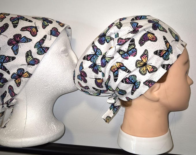 Surgical Theatre Scrub Hats Caps Sparkle Butterfly Surgeon Medical ...